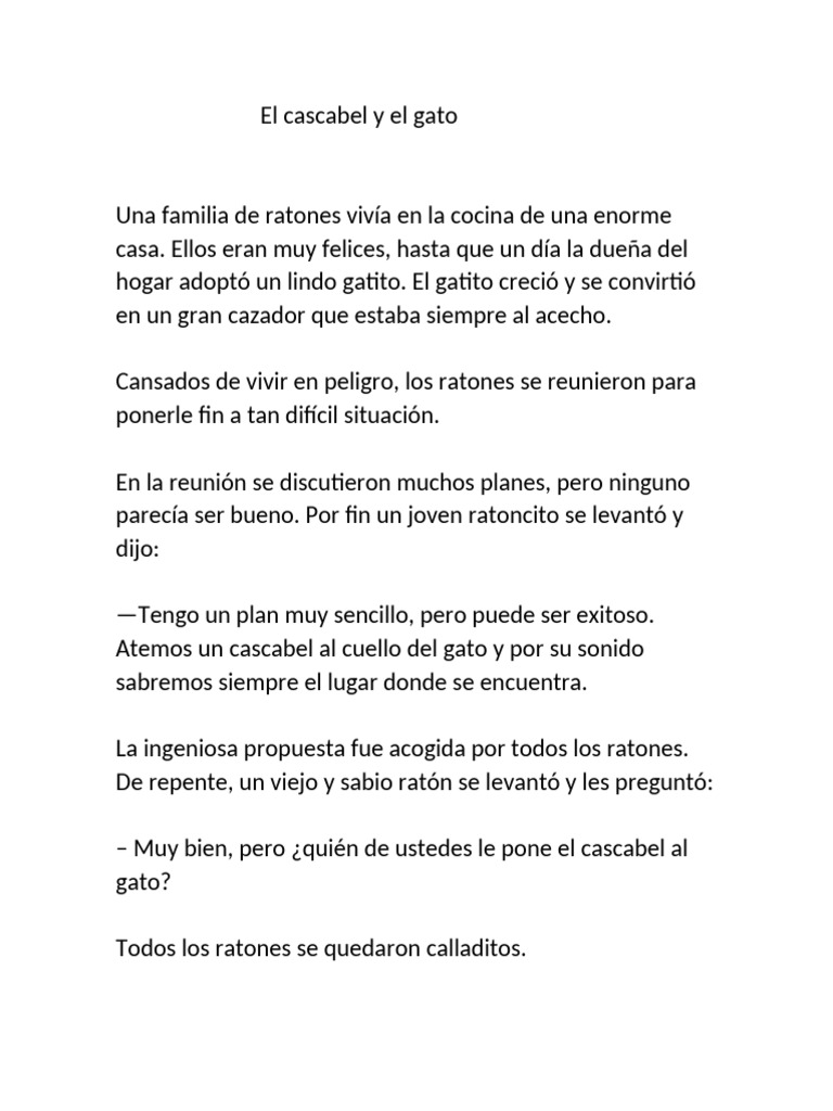 El Cascabel Del Gato | PDF
