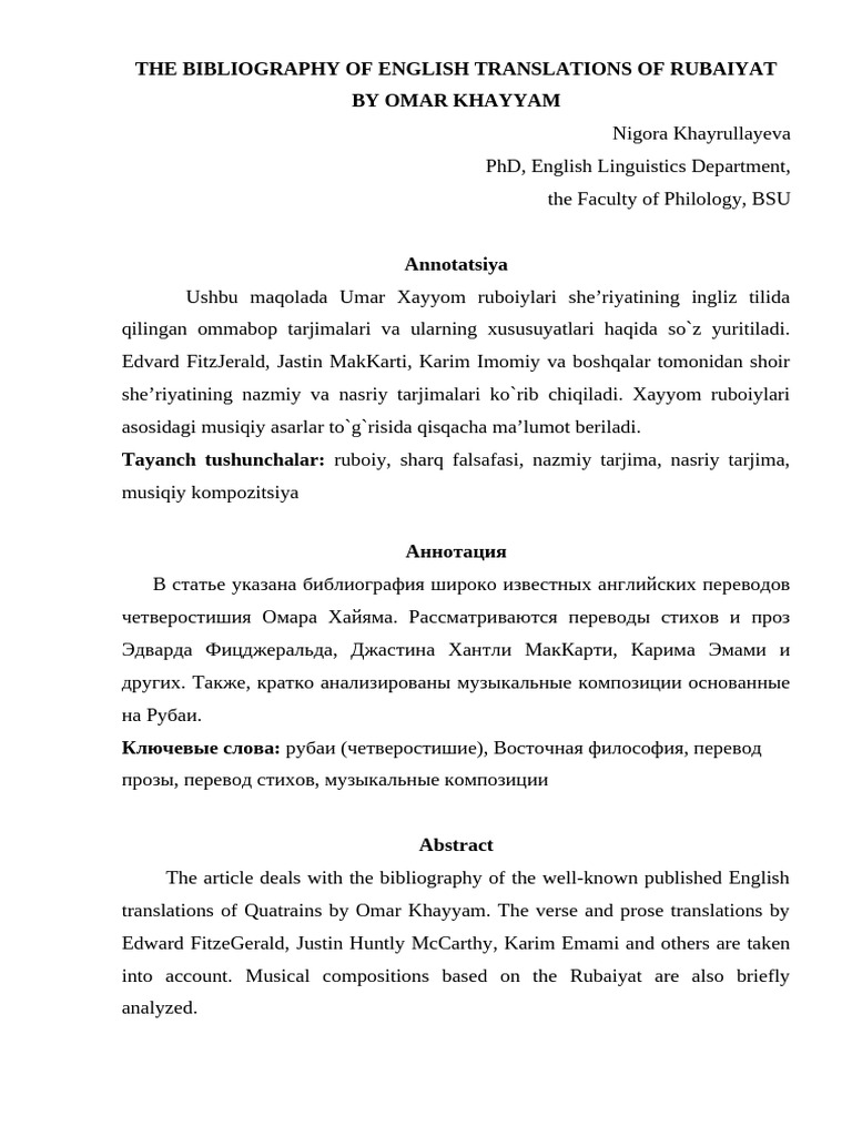 Resp Oak Pdf Omar Khayyam