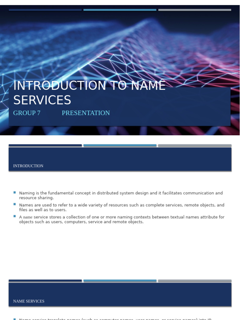 Introduction To Name Services-2 | PDF | Domain Name System | Domain Name