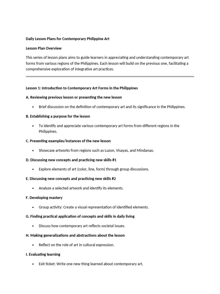 Lesson Plan (CPAR Lesson 1) | PDF | Lesson Plan | Abstraction