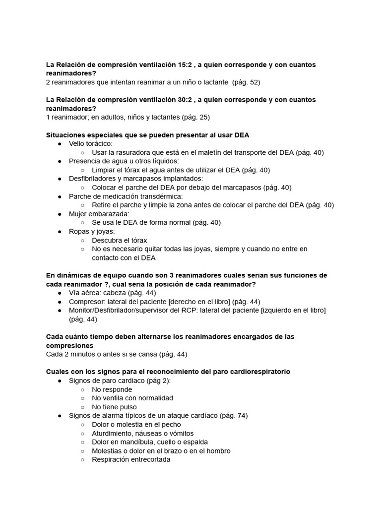 Resumen de Libro Bls 2020 | PDF | Reanimación cardiopulmonar | Enfermedades y trastornos humanos