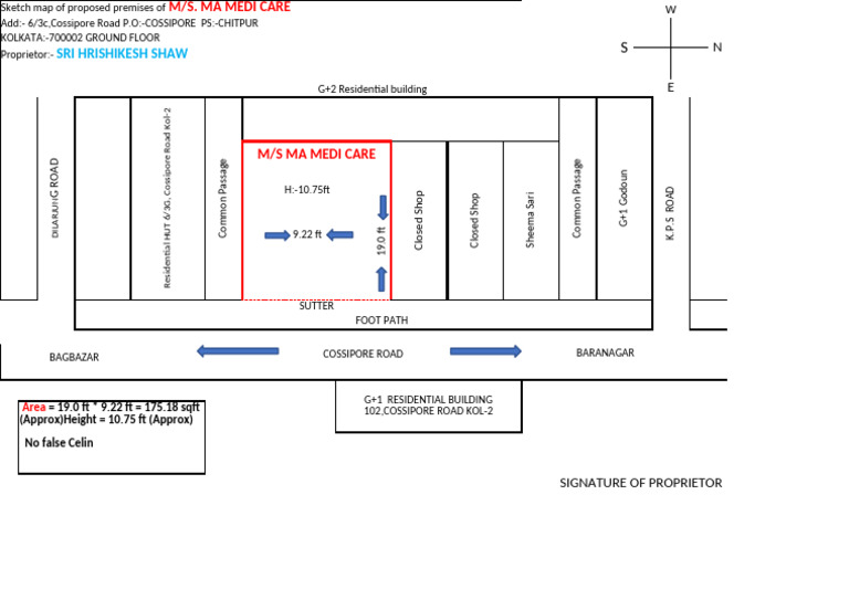 Sketch Map of MA Medi Care Premises | PDF