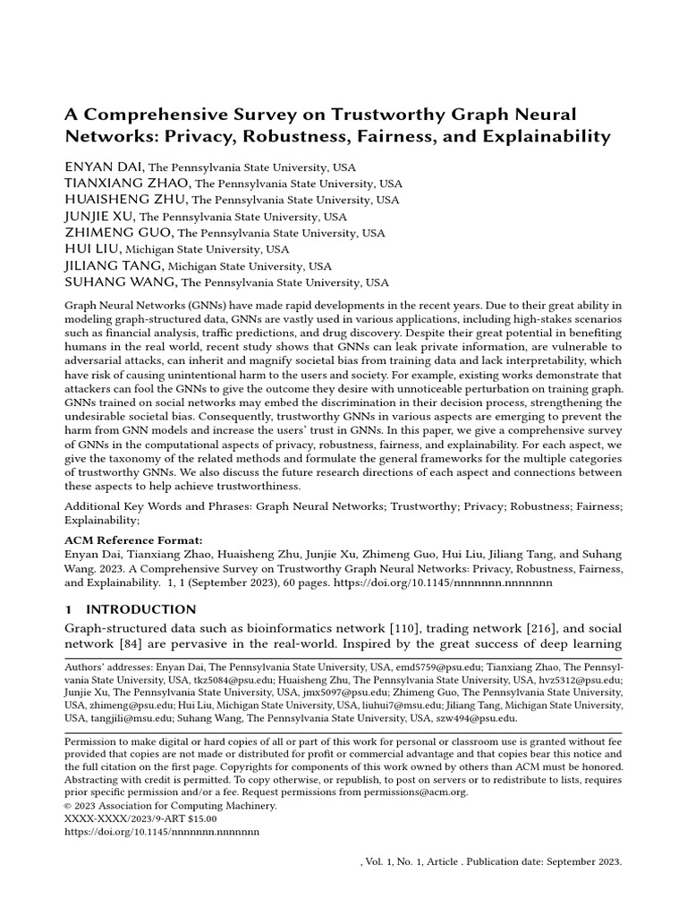 Trustworthy GNNs | PDF | Applied Mathematics | Machine Learning