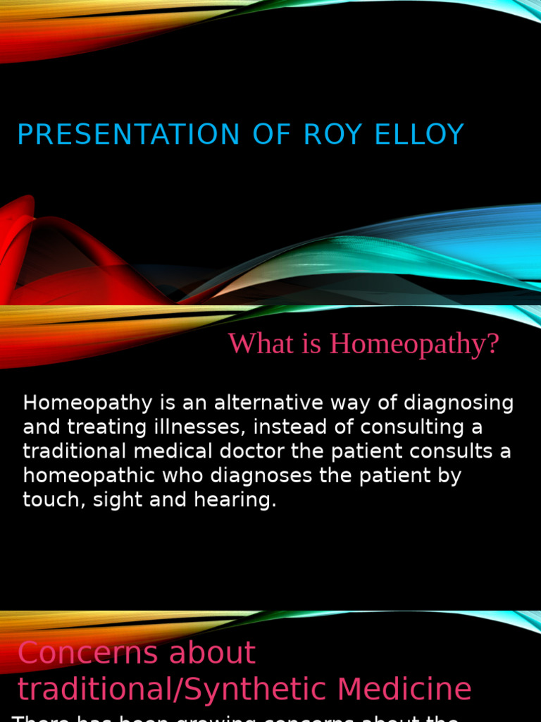 Presentation of Roy Elloy | PDF