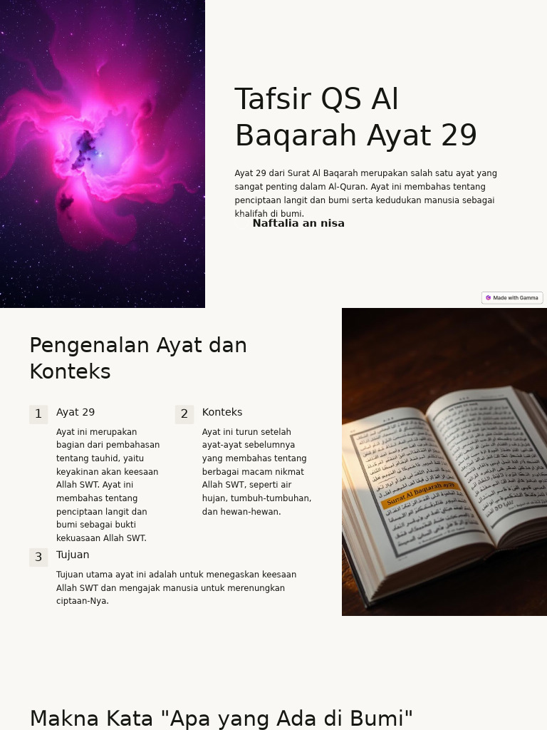 Tafsir QS Al Baqarah Ayat 29 | PDF