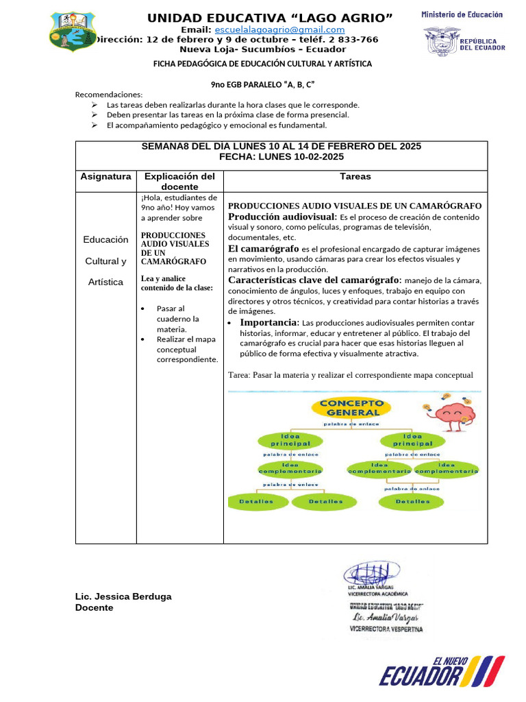 FICHA PEDAGÓGICA ECA 9 Lunes 10 Febrero | PDF