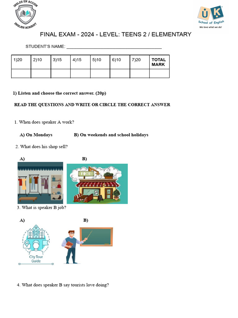 ELEMENTARY EXAM (1).docx | PDF