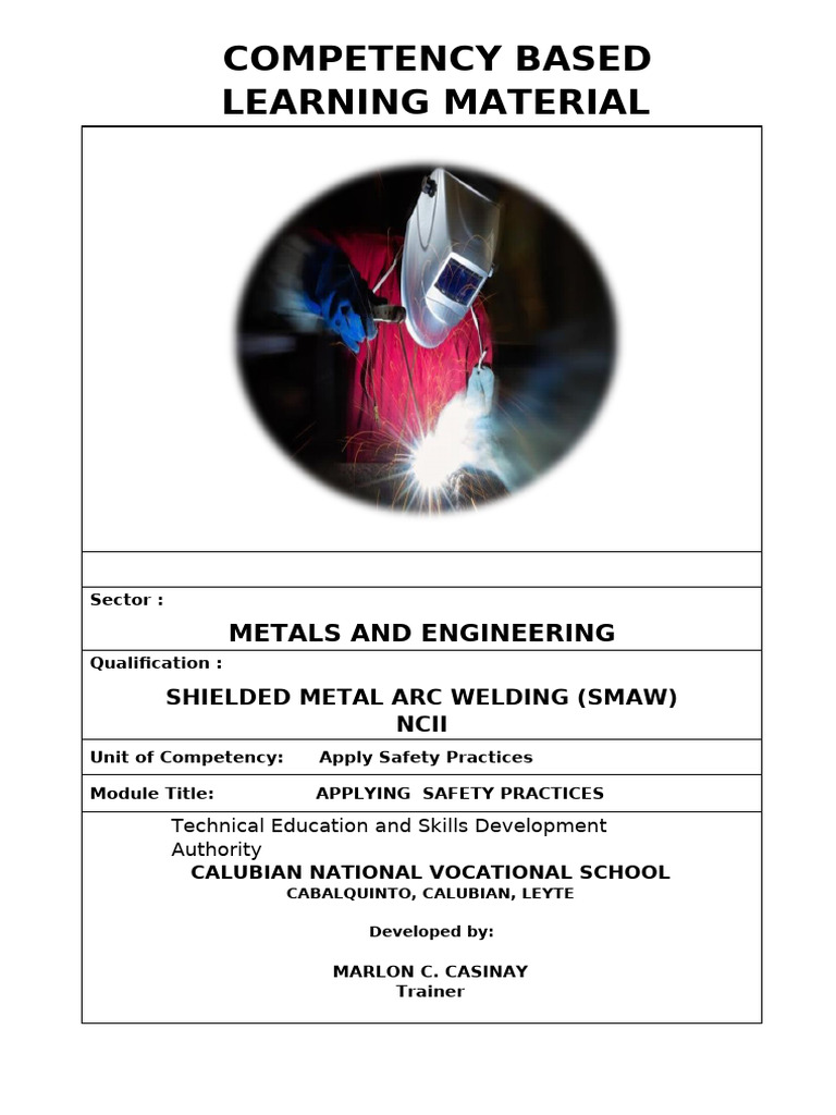 APPLY SAFETY PRACTICES | PDF | Welding | Construction