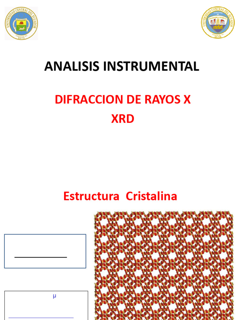 Difracción de Rayos X | PDF | Física | Física atómica