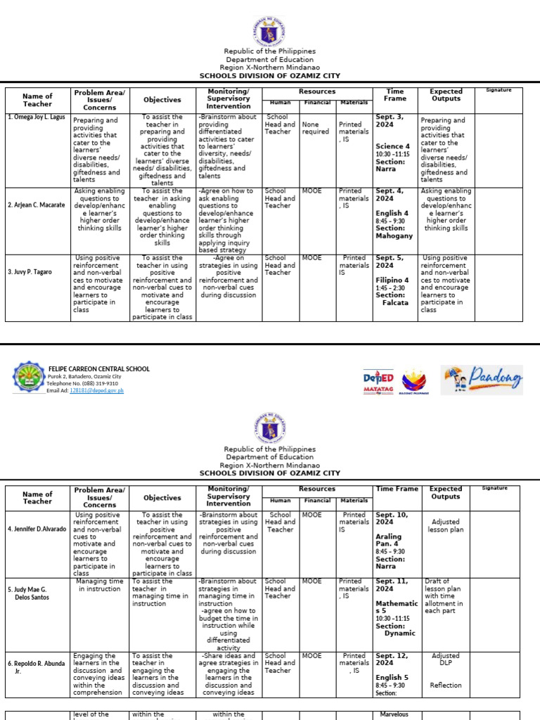 MTAP - Sept, Oct Lorena L. Saquin | PDF | Teachers | Lesson Plan
