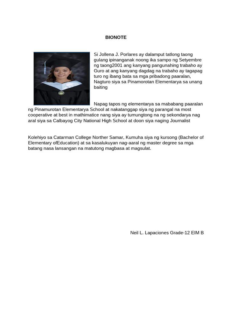 BIONOTE Emssssss | PDF