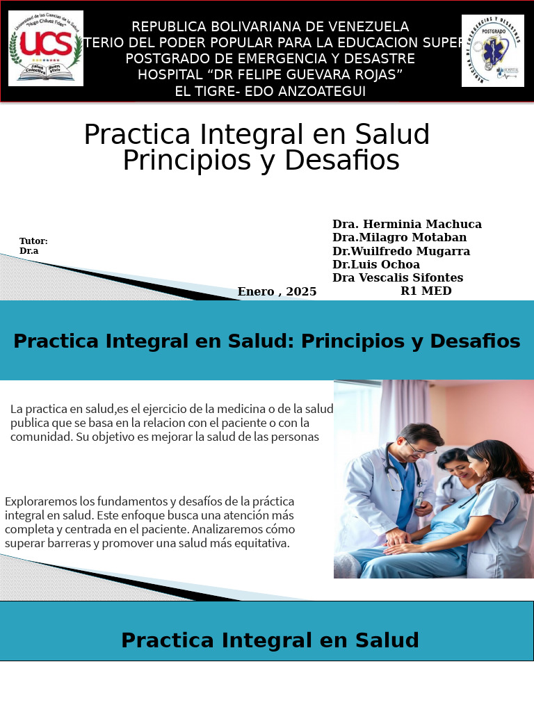 Práctica Integral en Salud: Retos y Principios | PDF | Sicología ...