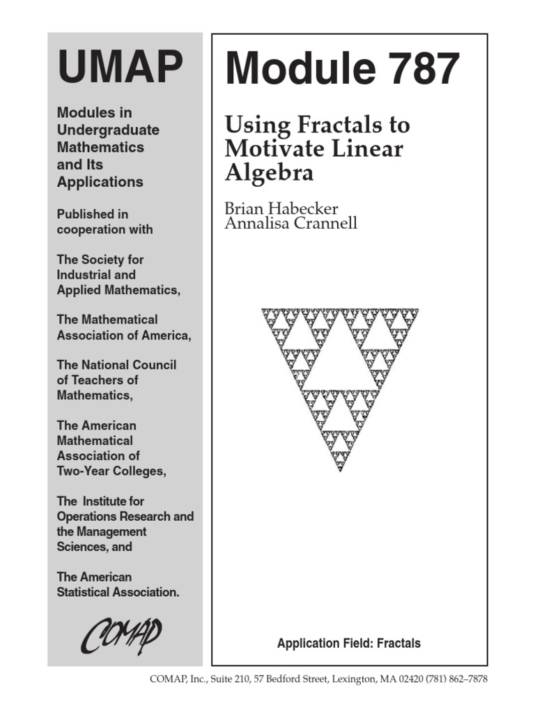 Usinf Fractals To Motivate Linear Algebra | PDF | Eigenvalues And ...