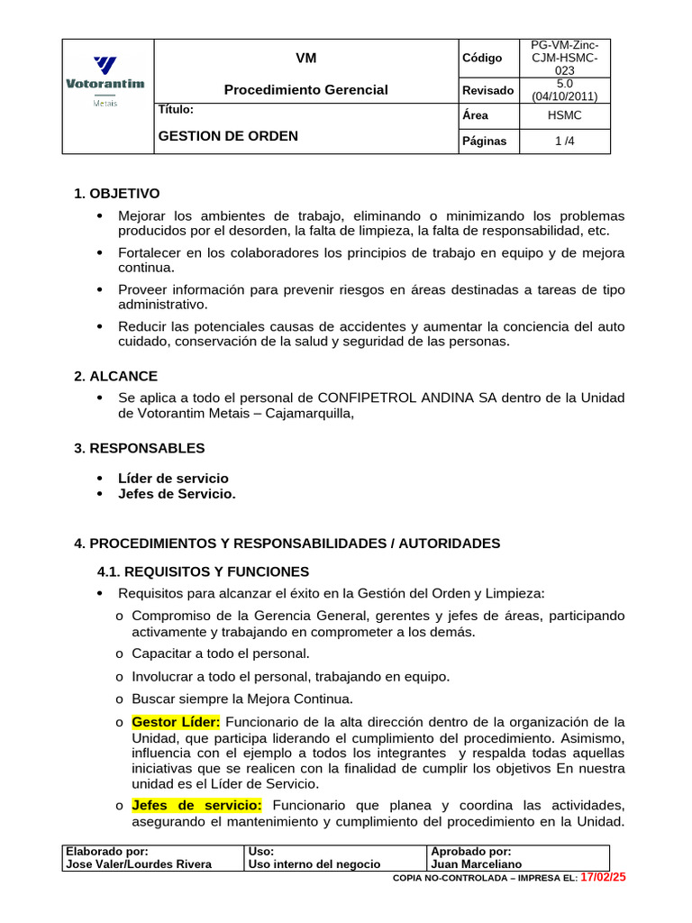 PG - Sistema de Gestión de 7S | PDF