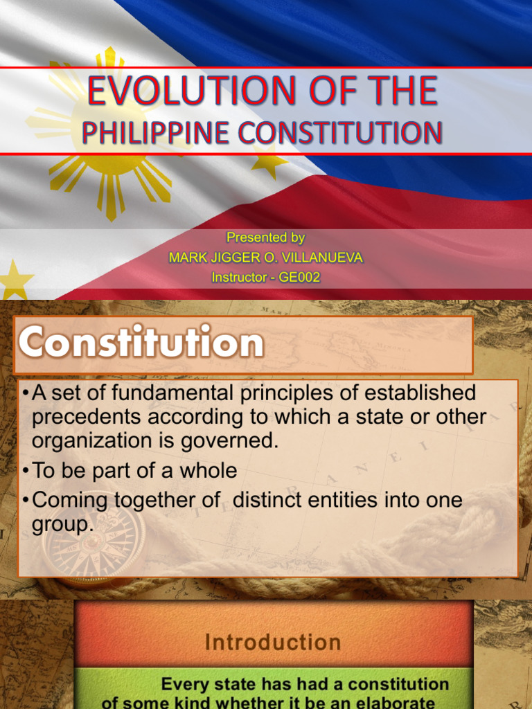 Evolution of Phil Consti Lecture | PDF | Constitution | Legal Documents