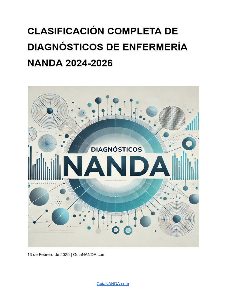 Clasificacion Nanda 2024 2026 Guiananda | PDF | Enfermería | Termorregulación