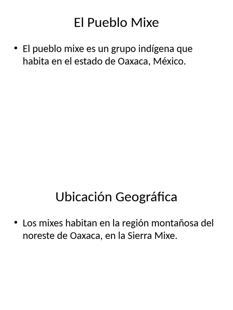 Cultura y Tradiciones del Pueblo Mixe | PDF