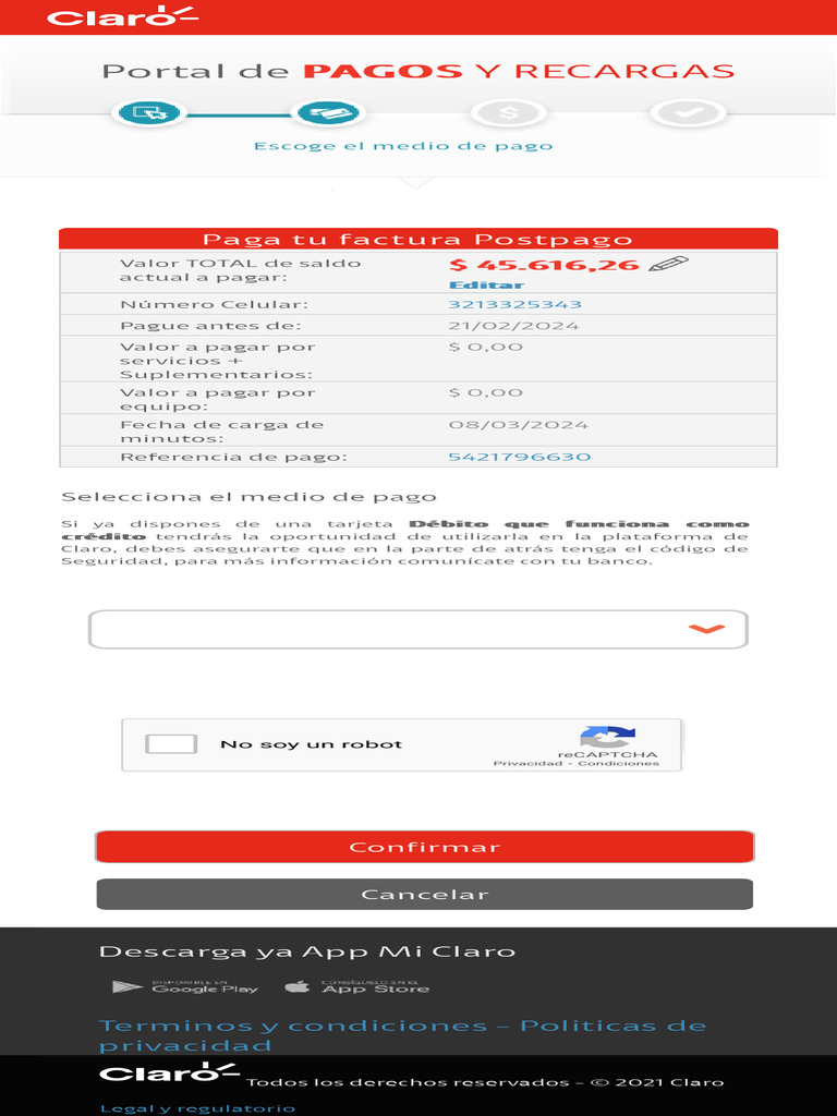 Portal Pagos Claro | PDF