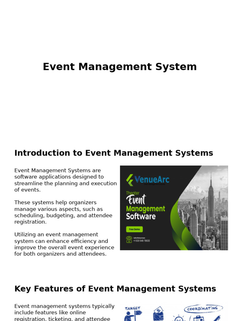 Event Management System | PDF | Software | Computing