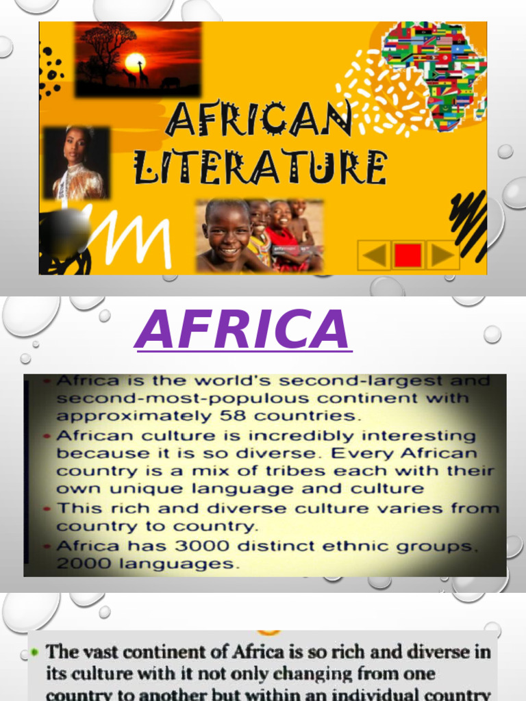 African Literature: Genres and Traditions | PDF