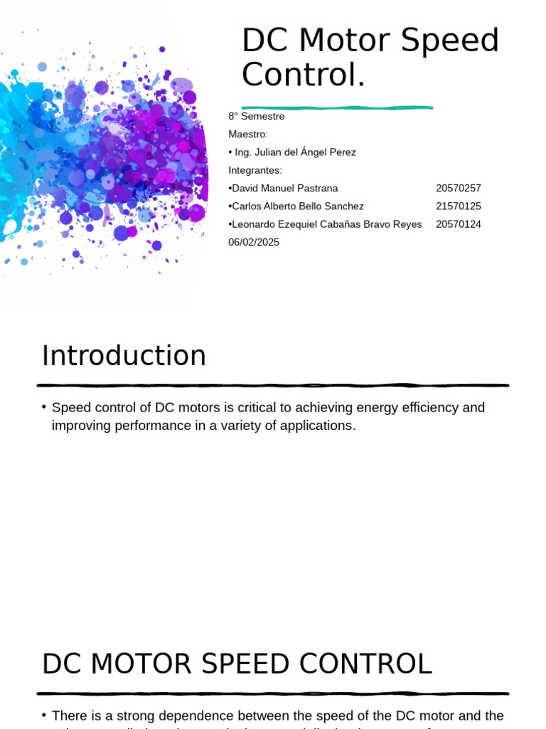 DC Motor Speed Control Techniques | PDF | Electric Motor | Electrical ...