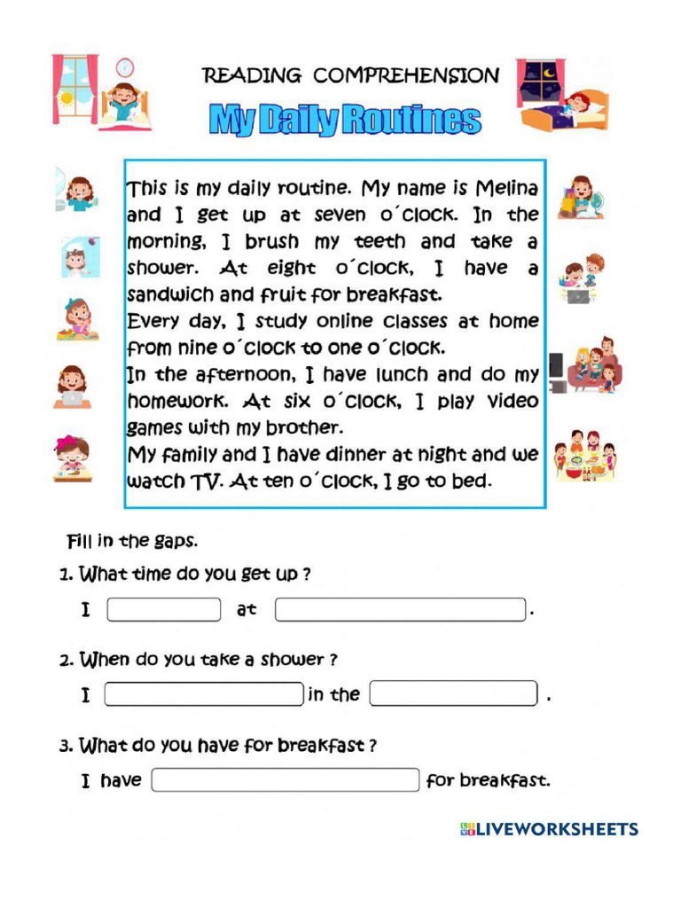 Routine Present Simple | PDF