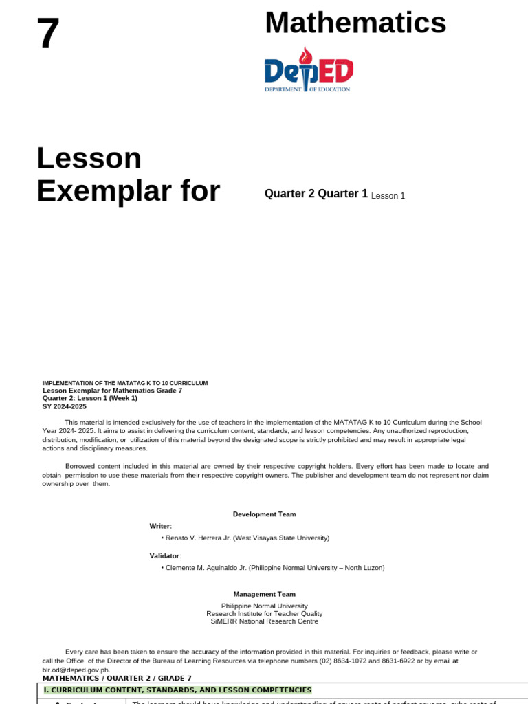 Grade 7 Math: Square and Cube Roots | PDF | Numbers | Square Root