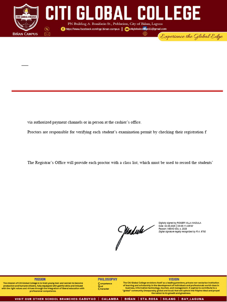 EDITED-Memo 004 - GUIDELINES MIDTERM EXAM - FINAL Edited With Sir Jeff ...