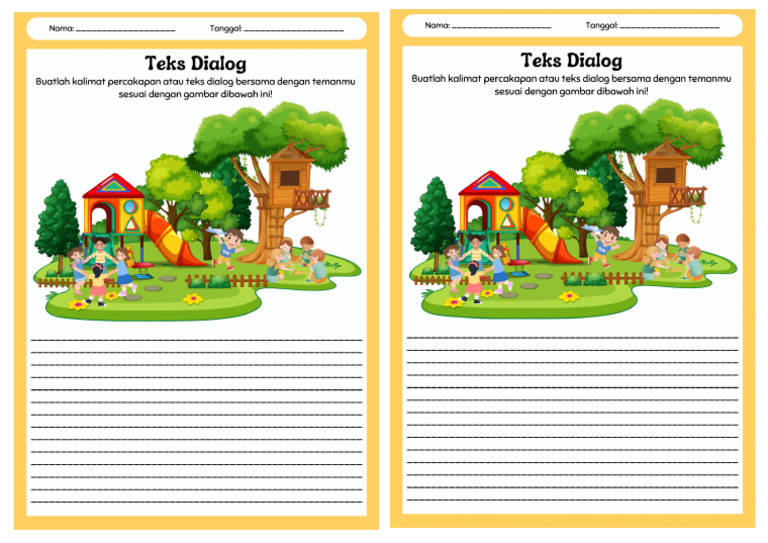 LKPD Bhs Indo Membuat Teks Dialog | PDF