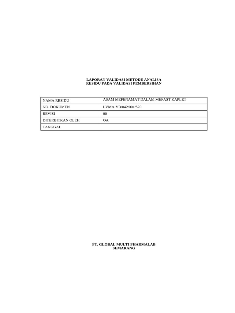 LVMA Residu Asmef | PDF