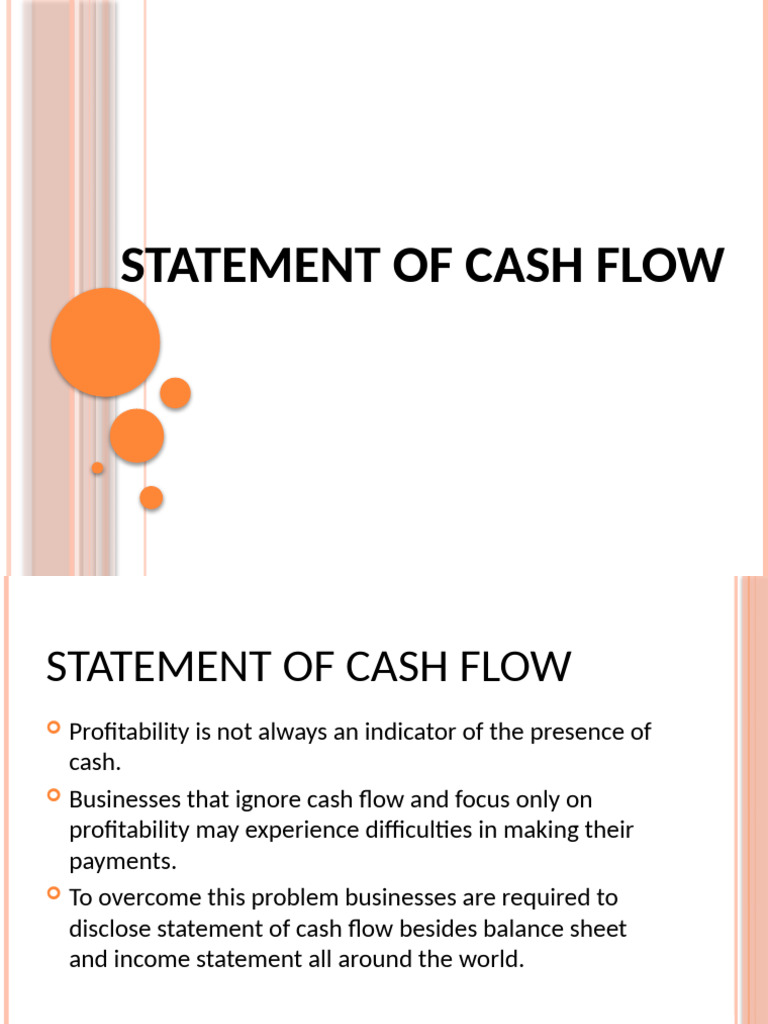 A.statement of Cf | PDF | Expense | Income Statement