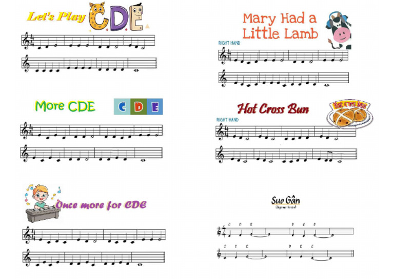 Piano Kids CDE Exercise | PDF