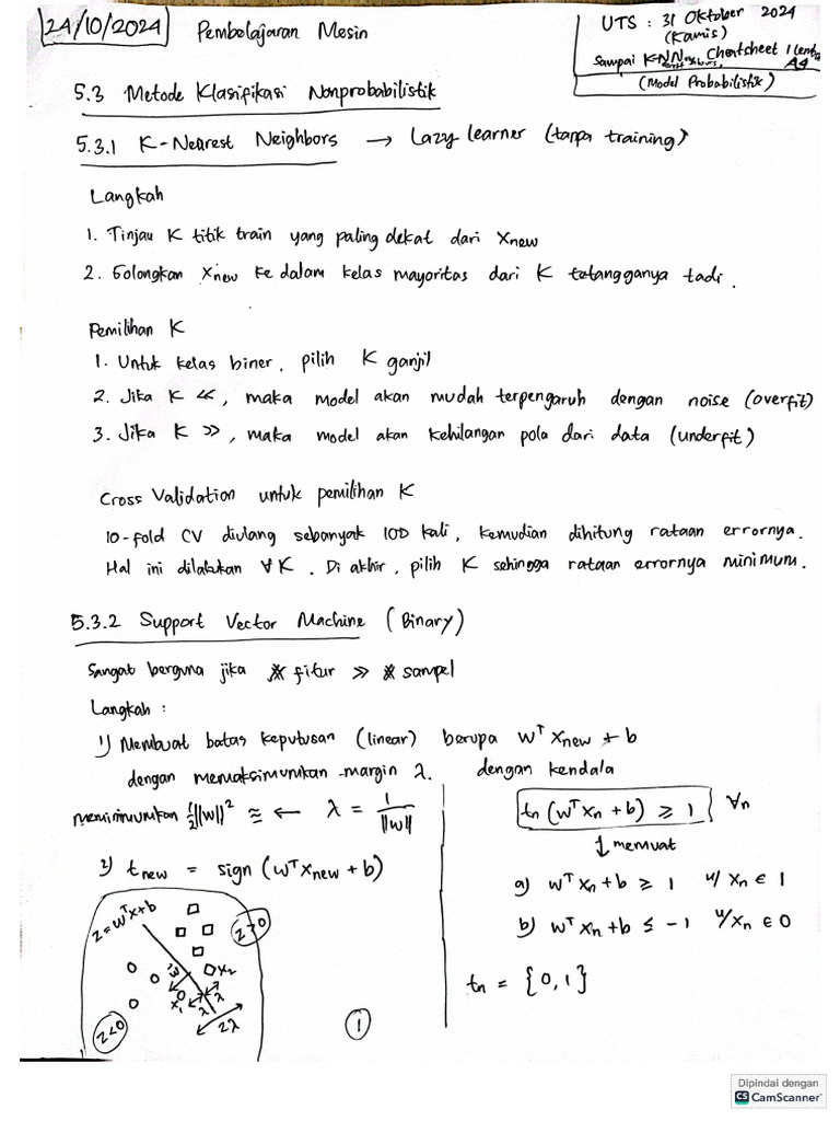 Catatan ML setelah UTS | PDF