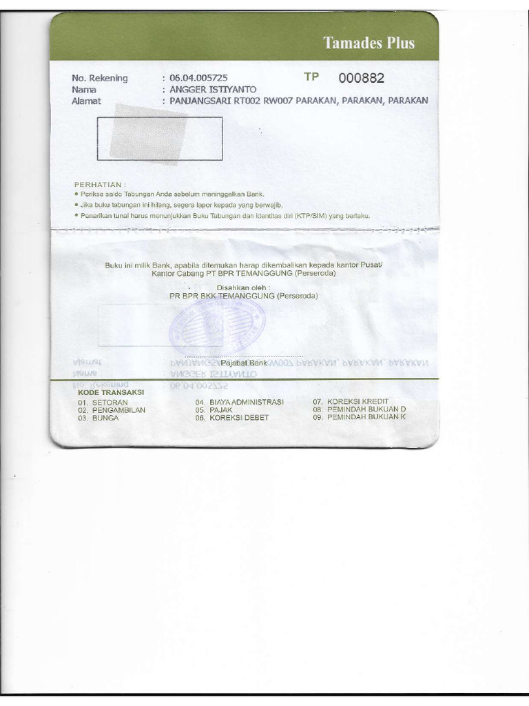 Angger Istiyanto Bukti Rekening Pembayaran | PDF