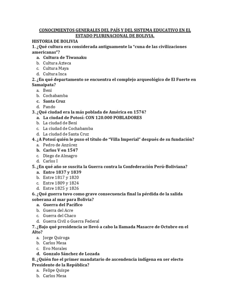 Historia y Educación en Bolivia | PDF | Plan de estudios | Bolivia