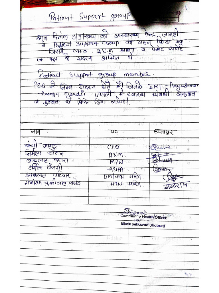 Patient Support Group | PDF