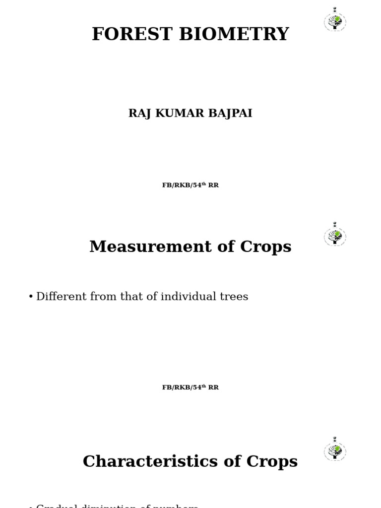 Forest bio metry | PDF
