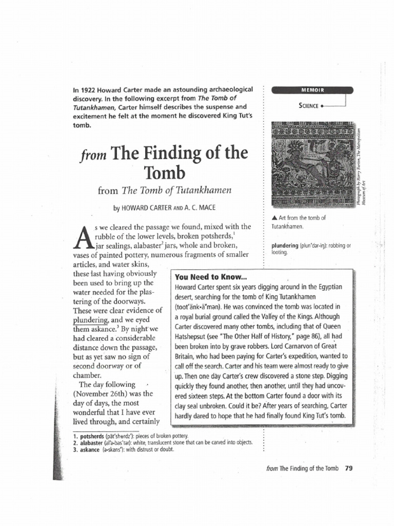 Port - The Finding of The Tomb - King Tut | PDF | Tutankhamun