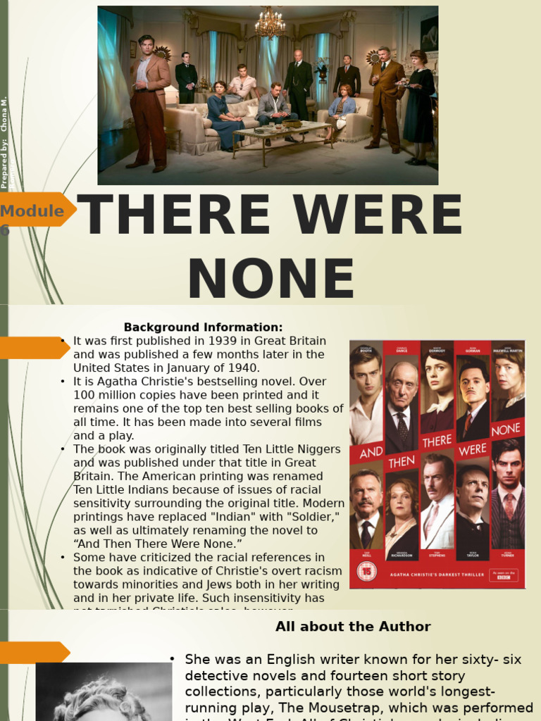 And Then There Were None Presentation | PDF