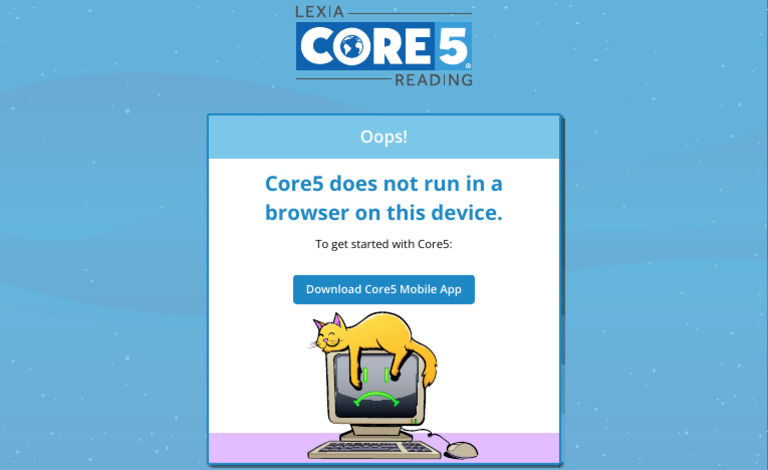 Lexia Core5 Reading - Unsupported Device | PDF
