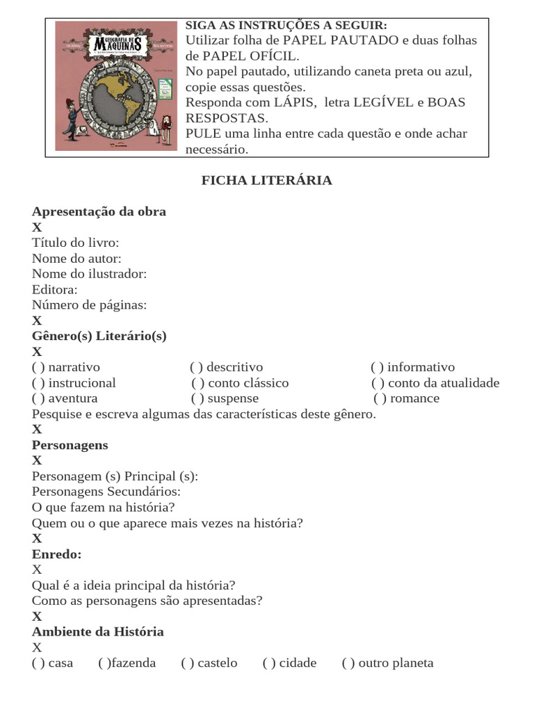 Ficha Literária | PDF
