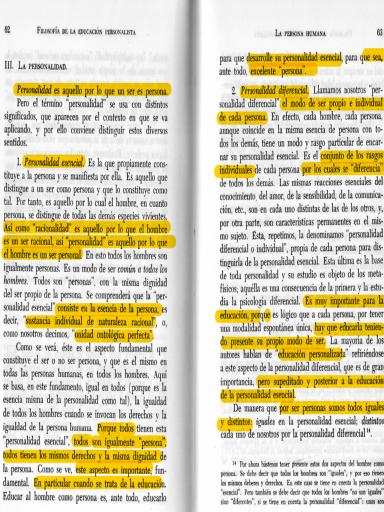 QUILES - Educacion Personalista | PDF