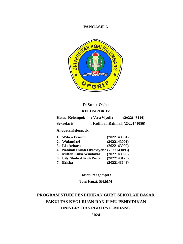 PKN (Pancasila) K.5 | PDF