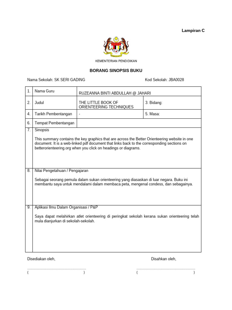 Sinopsis Buku SPLKPM | PDF