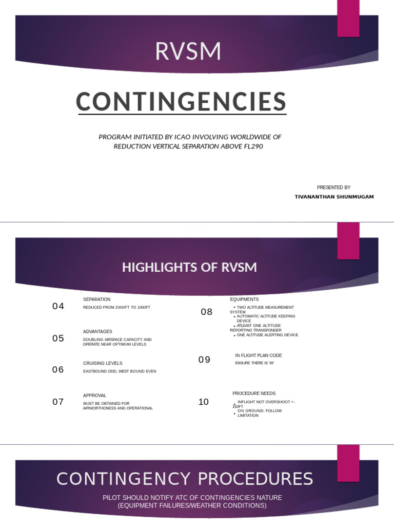 RVSM Contingencies LPC Aug 2024 2 | PDF