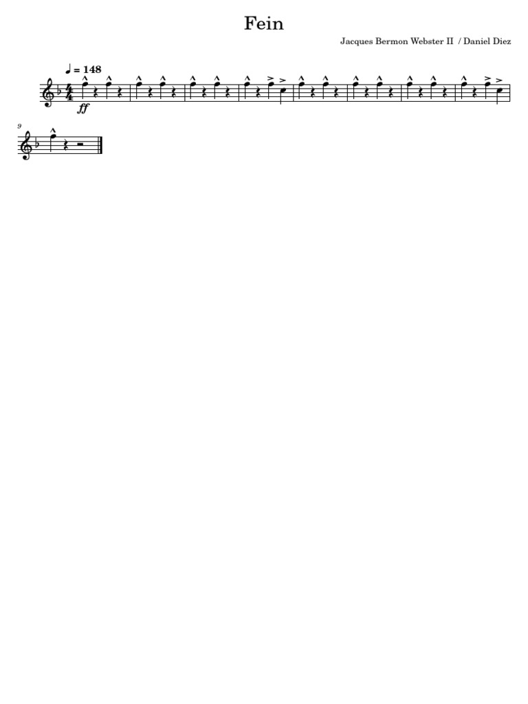 Fein - Tenor Sax | PDF