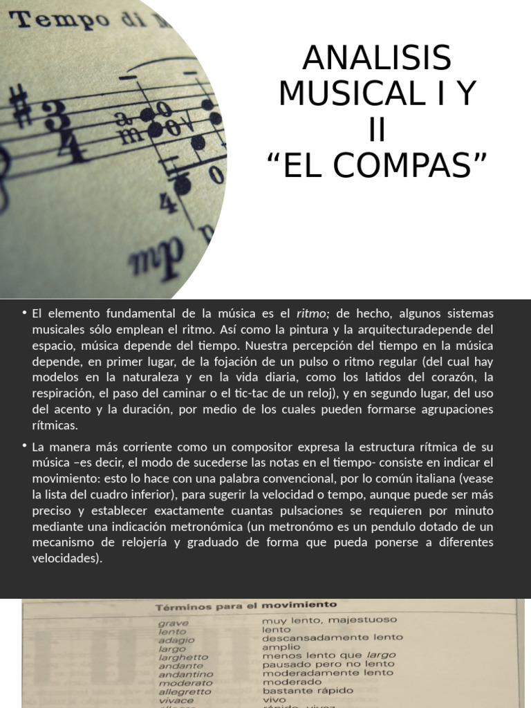 Analisis Musical. El Compas | PDF | Ritmo | Musicología