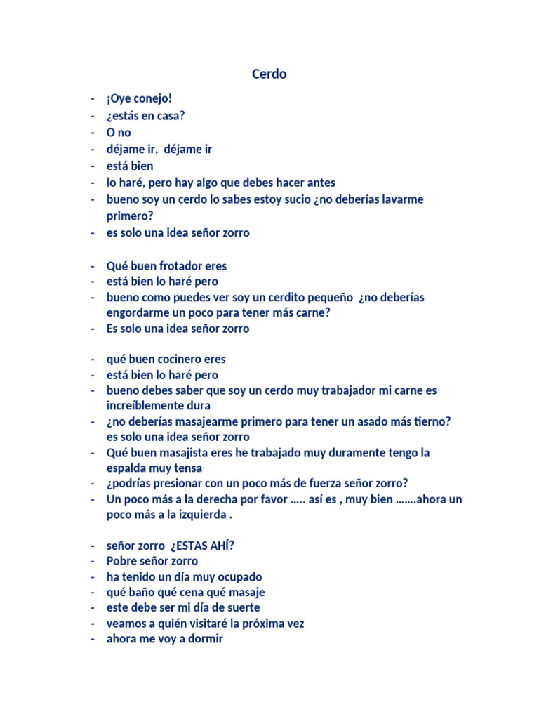 Cerdo | PDF