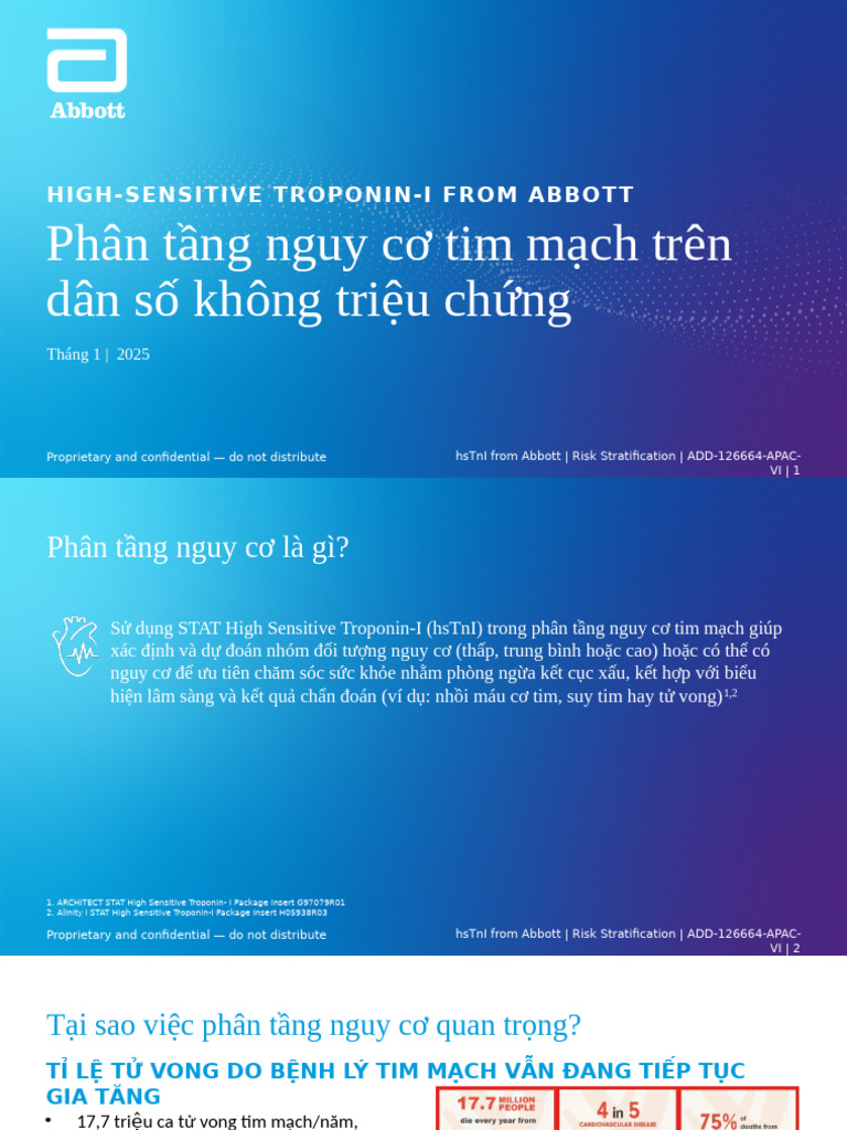 HsTnI Risk Stratification - An Sinh Hospital | PDF