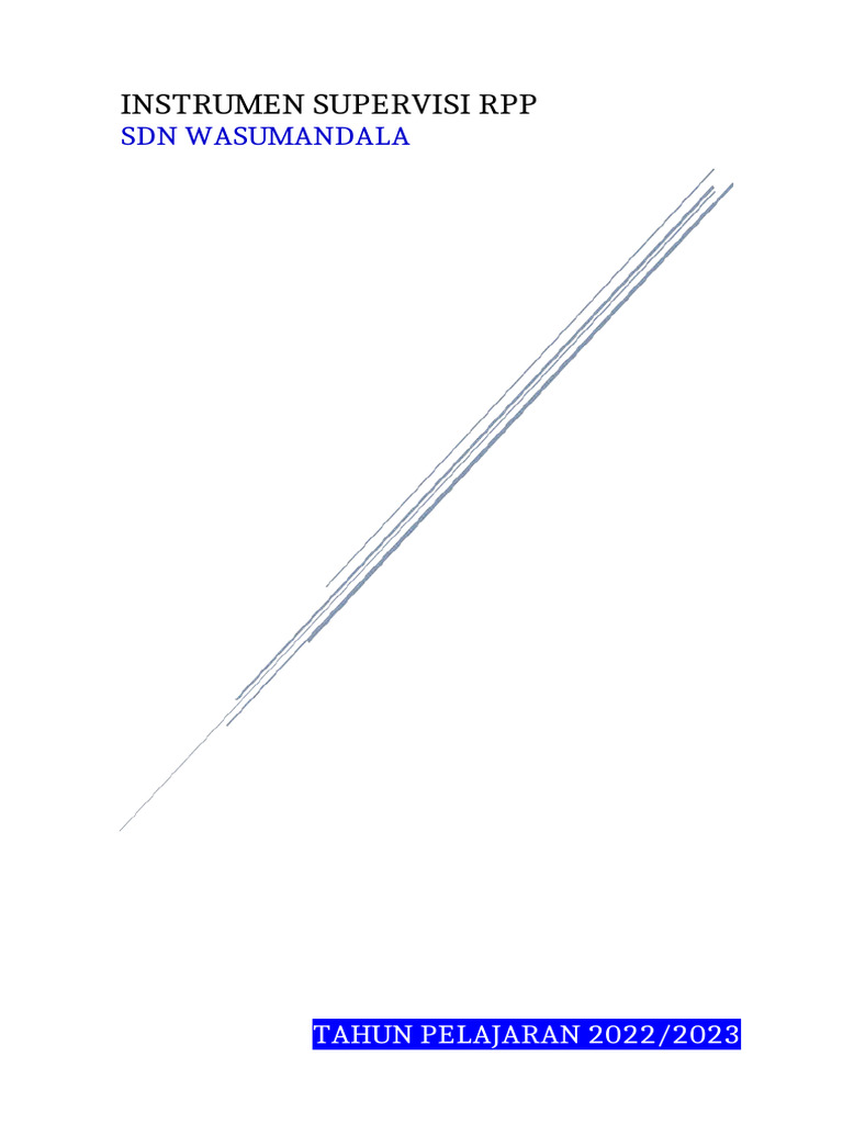 2. Instrumen Supervisi RPP Revisi | PDF
